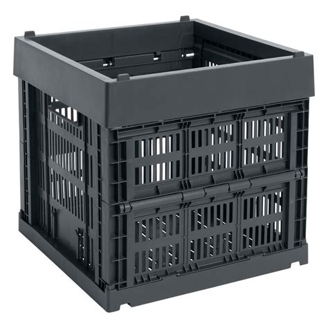 Hay Colour Crate Cube Recycled Plastic Charcoal Finnish Design Shop
