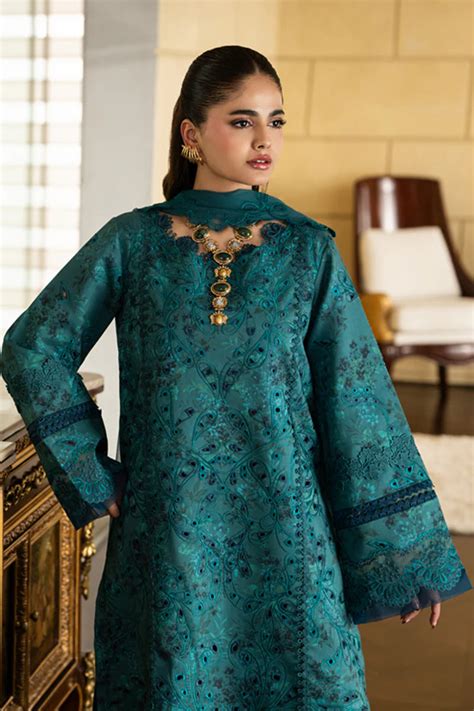 Rangrasiya Carnation Eid Edit Unstitched26 Liaro Ibaas