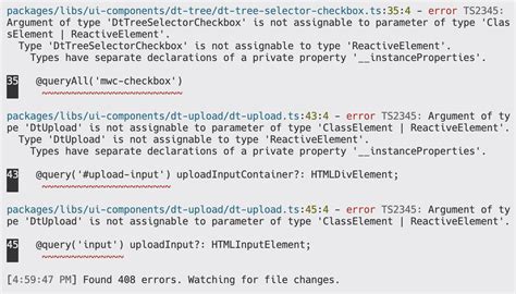 Reactive Element Type Component Is Not Assignable To Type