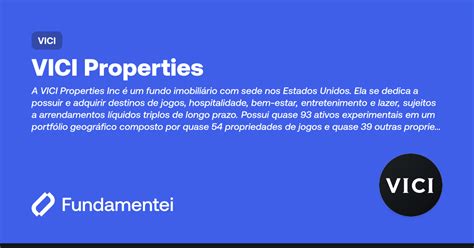 Vici Vici Properties Fundamentei