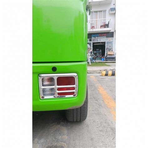 Suzuki Da17 Headlight Garnish Chrome Black Set Front Back Shopee