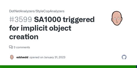 Sa1000 Triggered For Implicit Object Creation · Issue 3599 · Dotnetanalyzersstylecopanalyzers