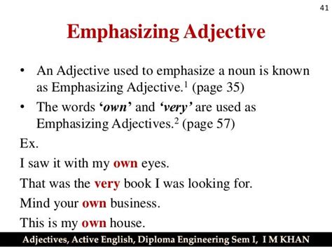 Emphasising Adjective