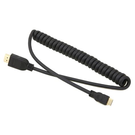 Kamerar New 06m Hdmi Spring Cable For Monitor Dslr Hypop