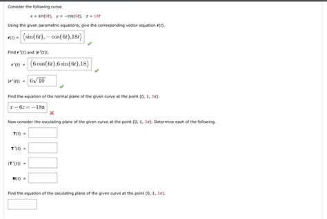 Solved Consider The Following Curve Chegg