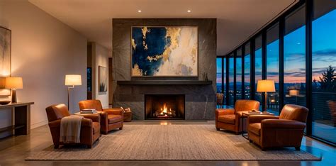 10 Oversized Abstract Art Pieces To Hang Above Your Fireplace Nestingmuse