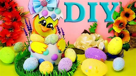 Easter Crafting Ideas How To Make A Beautiful Decoration With Foam Sheets Plastic Bottles