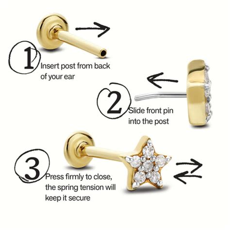 Guide To Push Pin Earrings With Flat Backs Rowan