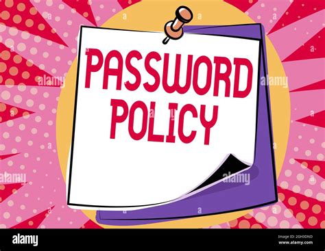 Conceptual Display Password Policy Business Concept First Line Of Protection Against Any