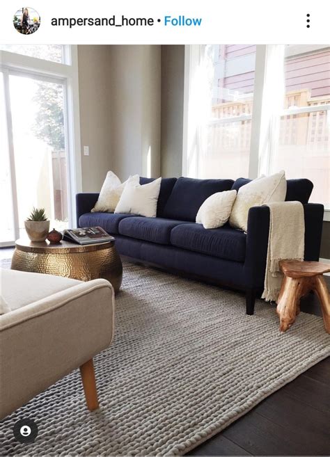 Navy Sofa Inspo Blue Couch Living Room Blue Sofas Living Room Dark Floor Living Room