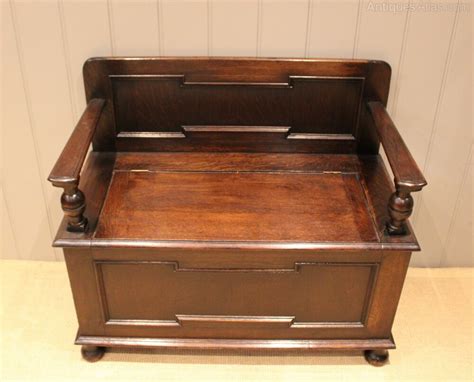 Small Oak Settle As294a5588 Antiques Atlas
