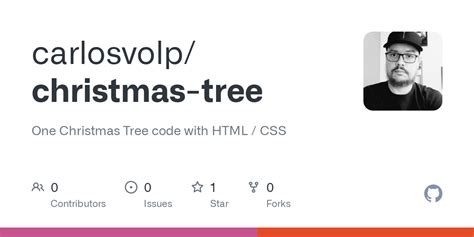 Github Carlosvolpchristmas Tree One Christmas Tree Code With Html Css