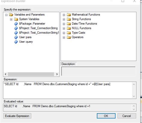 Sql Server How To Pass Variable To Sql Query Of Odbc Source In Ssis Stack Overflow