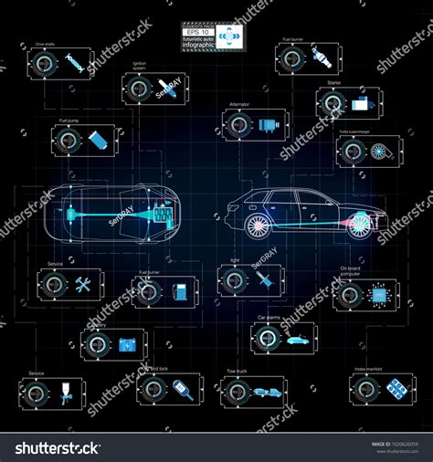 Futuristic User Interface Hud Ui Abstract Stock Vector Royalty Free