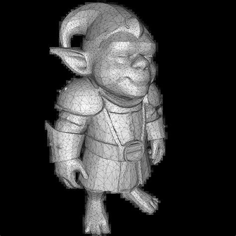 Fantasy Goblin Guard Character 3d Print Model For Tabletop Rpgs