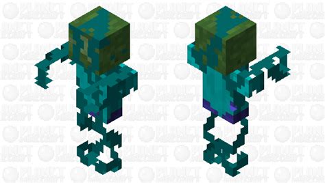Skulk Infested Zombie Minecraft Mob Skin