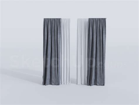 7680 Free Sketchup Curtains Model Download Artofit