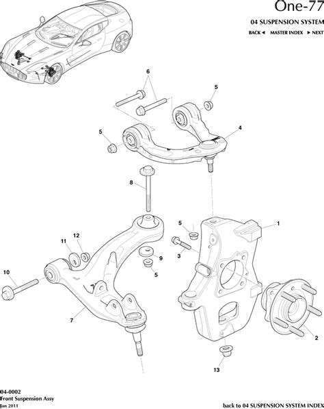 One 77 Front Suspension Assembly Aston Store