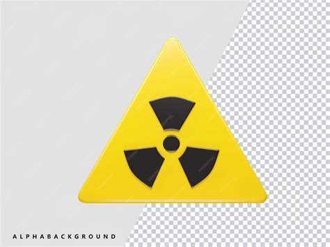 Premium Psd Radioactivity Icon Render 3d