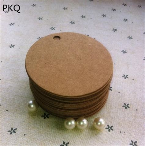 50pcs 55cm Blank Kraft Paper Blank Circle Round P Vicedeal