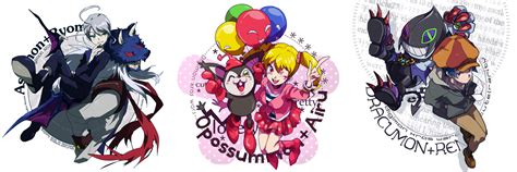 Astamon Dracumon Mogami Ryouma Opossummon Suzaki Airu Tobari Ren