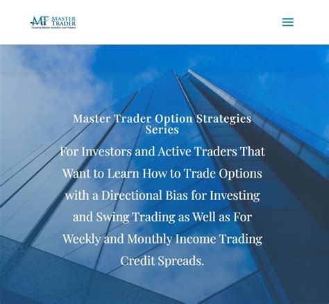 Premium Master Trader Options Strategies Series For Investors And