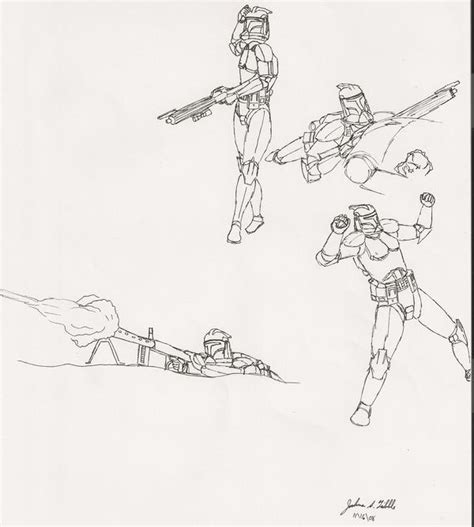 Clone Trooper Action Poses 1 By Tribble Industries On Deviantart
