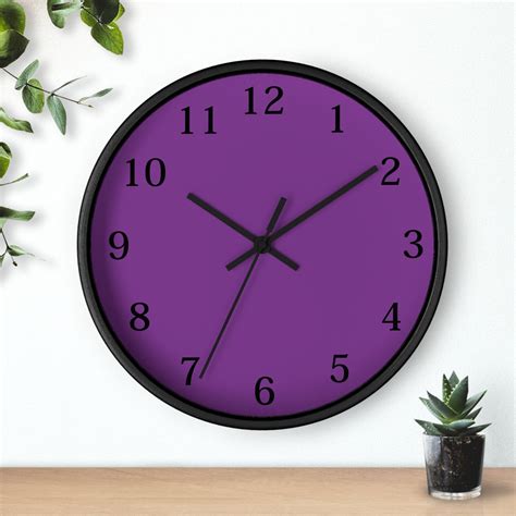 New Minimal Clock Pale Purple Limited Edition Large 49cm Dia Black Dots