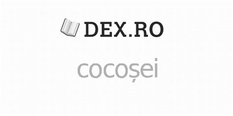 Dex Cocoșei Cocosei Definiţie Cocoșei Dexro