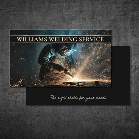 Welding Metal Fabrication Welder Business Card Zazzle Cards