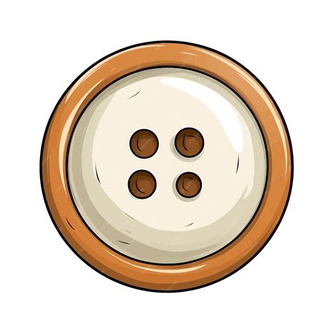 Premium Vector Hand Drawn Button Cartoon Vector Illustration Clipart