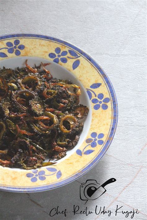 Karele Te Pyaz Di Sabzi Karele Pyaz Di Sabzi Crispy Bitter Gourd And