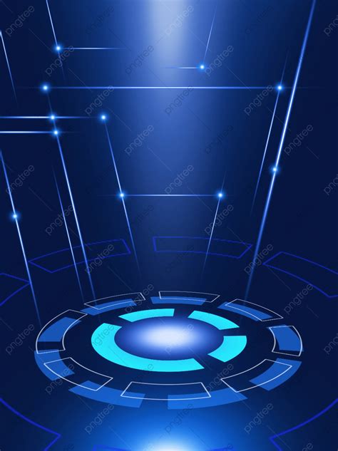 Blue Atmosphere Technology Future Background Blue High End