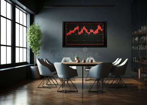 Tv Screen Presentation In Modern Conference Room Research And