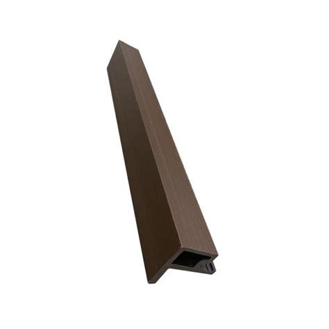 Composite Cladding End Trim 2500mm X 50mm X 50mm Walnutwalnut Brown
