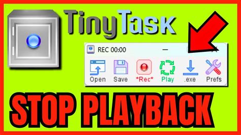 How To Stop Tinytask Playback Quick And Easy Youtube How To Stop Tinytask Playback Quick And Easy Youtube