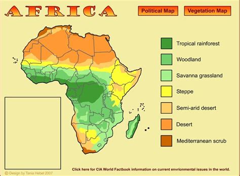 Africa Landforms Map