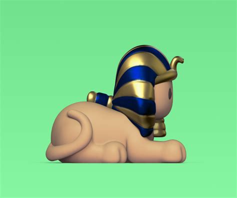 3d File Cute Sphinx 🎨 ・3d Print Object To Download・cults