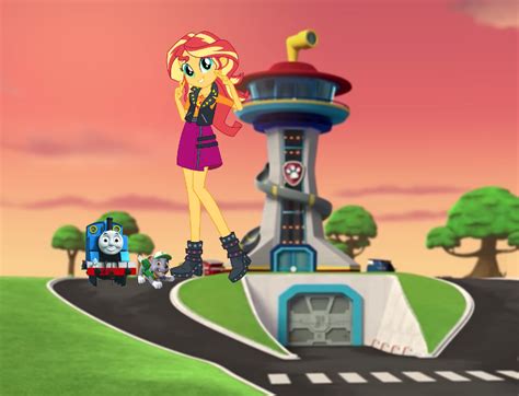 Thomas Sunset And Rocky By Avilmig On Deviantart