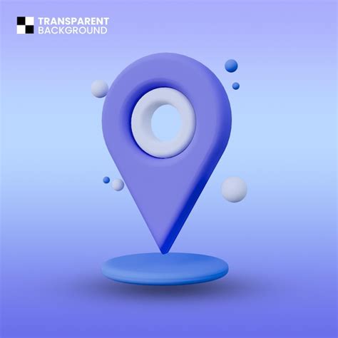 Premium Psd Pin Location 3d Icon Isolated
