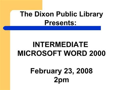 Microsoft Word Basics Lesson Plandocx