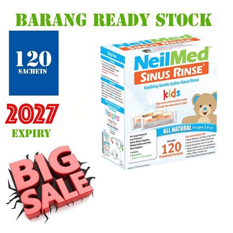 Jual Neilmed Sinus Rinse Pediatric Mixture Packets 120 Sachets Shopee