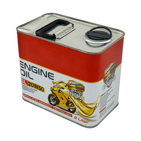 2 Liter Rectangular Liquid Tin Packaging Jahan Chelik