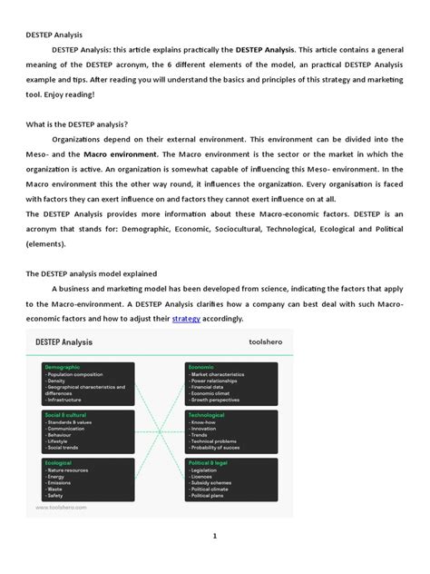 Destep Analysis Pdf Macroeconomics Coffee