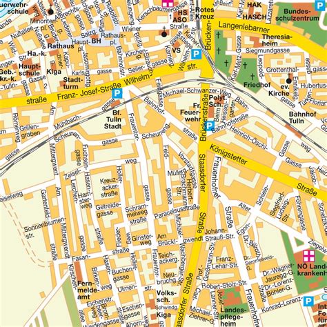 Map Tulln Niederösterreich Austria Maps And Directions At Hot Map
