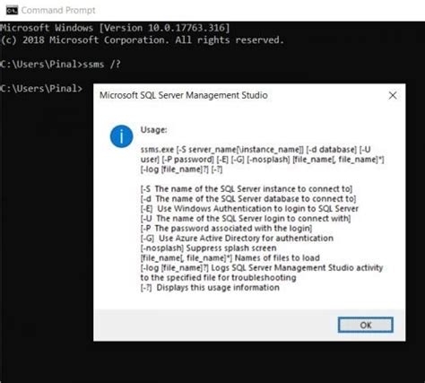 Sql Server How To Invoke Ssms Help From Command Prompt Sql