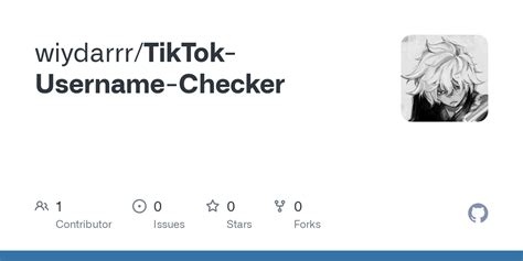 Github Wiydarrrtiktok Username Checker