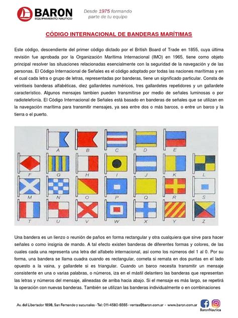 Código Internacional De Banderas Marítimas Pdf Viajes Y Turismo
