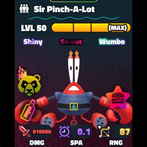 Sw Sir Pinch A Lot Nc Pp Max Spongebob Tower Defense Spongebob