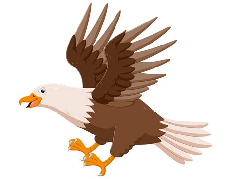 Cartoon Eagle Flying Vector Illustration 26756333 Vector Art At Vecteezy